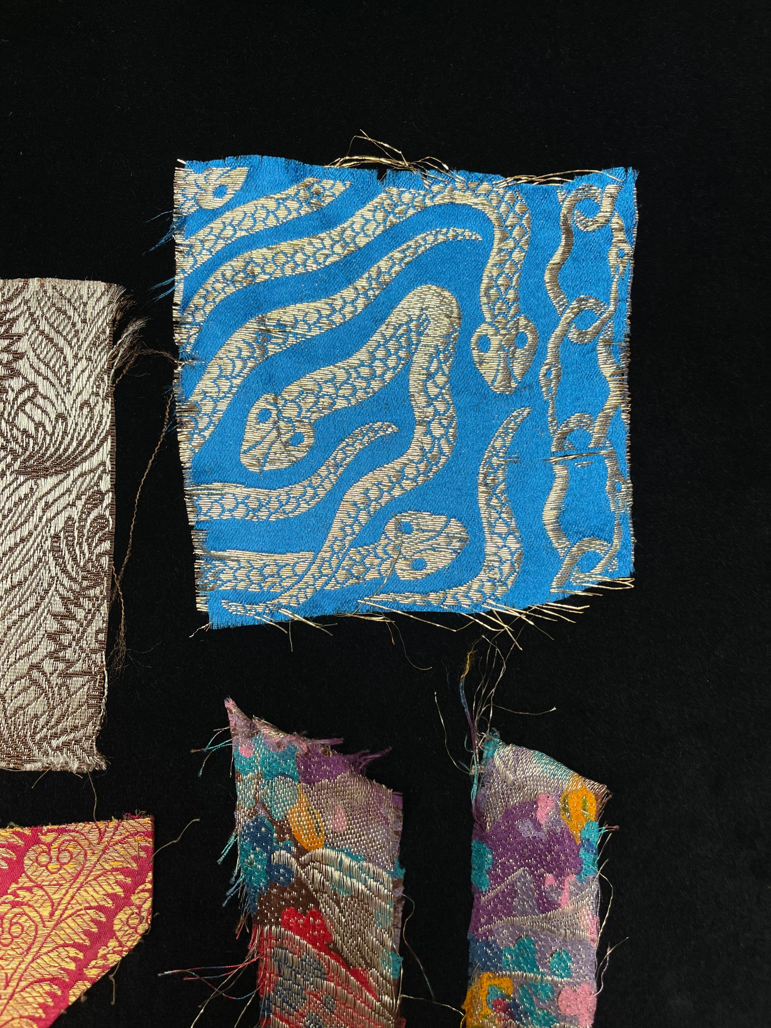 Antique Textile Fragments Patchwork Sewing Samples Craft Pack World ...