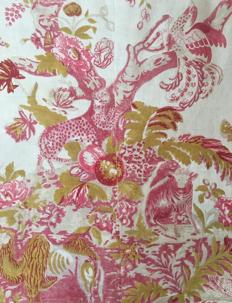 Blockprint Tree of Life Wallhanging Antique Textile Hand Painted 19th ...