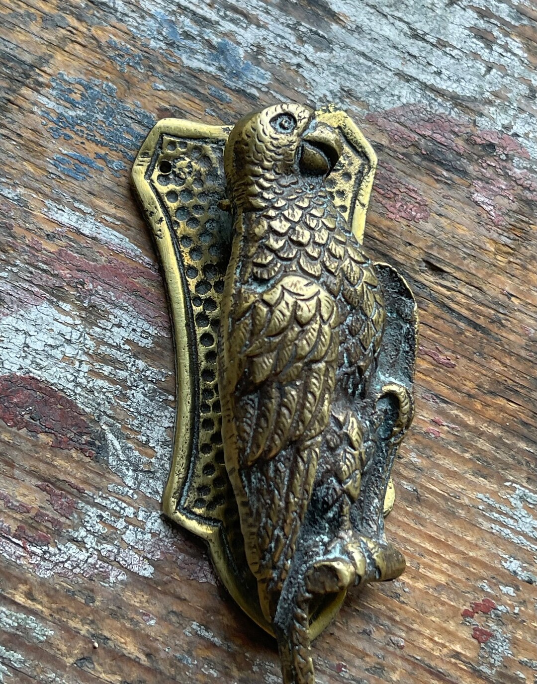 Decorative Brass Parrot Door Knocker Handle Collectable Brass Bird 19th ...