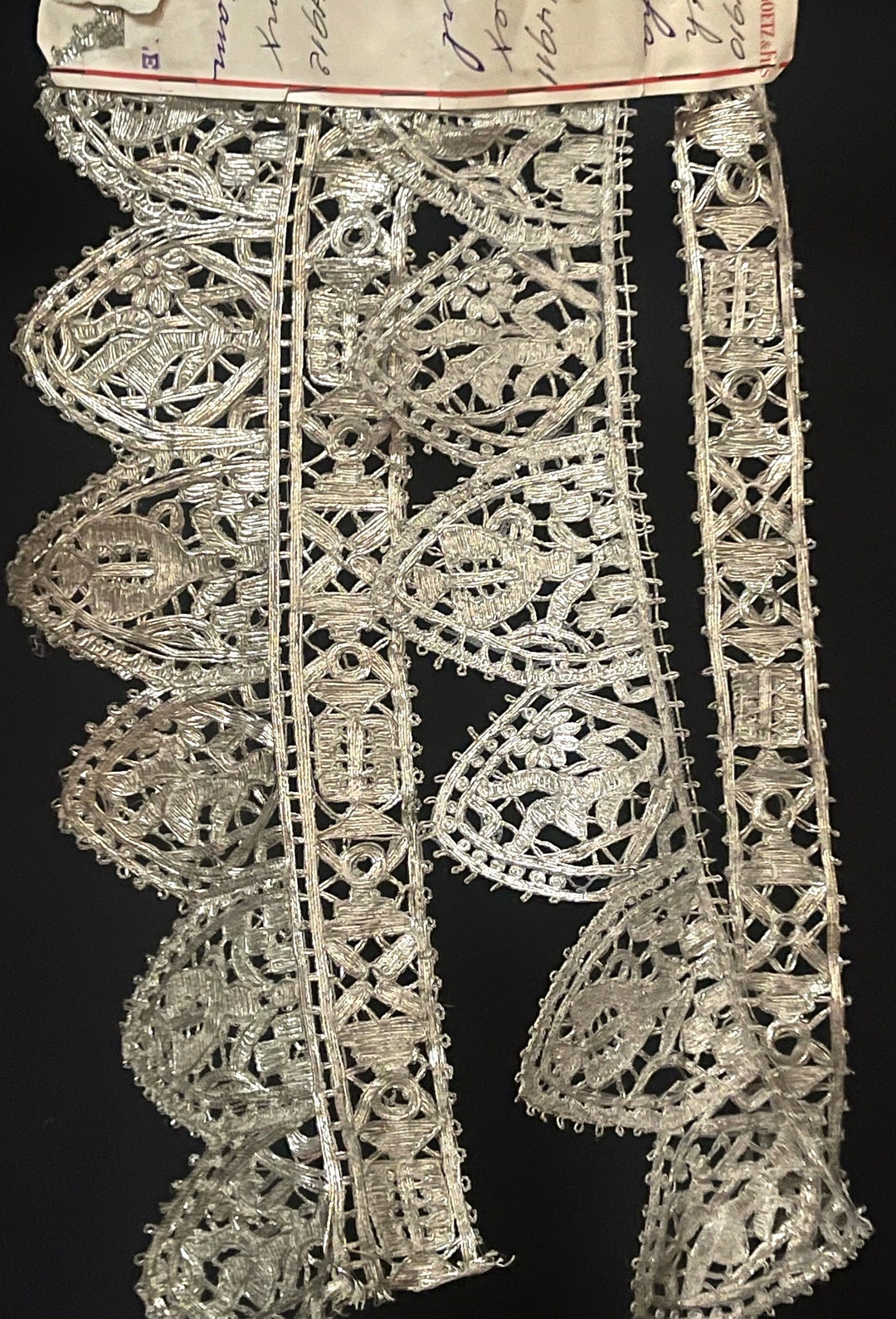 Vintage Silver Lamé Lace Samples: 17th Century Style Textiles - Etsy