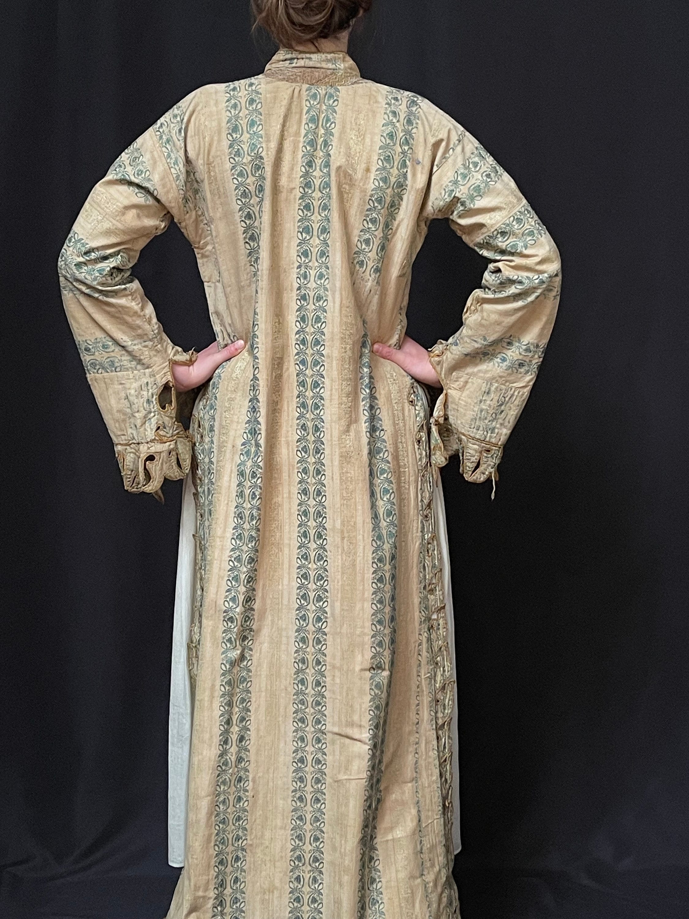 Antique Ottoman Silk Brocade Robe: Turkish Historical Costume - Etsy