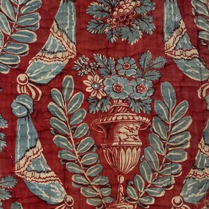 Antique Indienne Textile Indian Panel Collectable Block Print Fabric ...