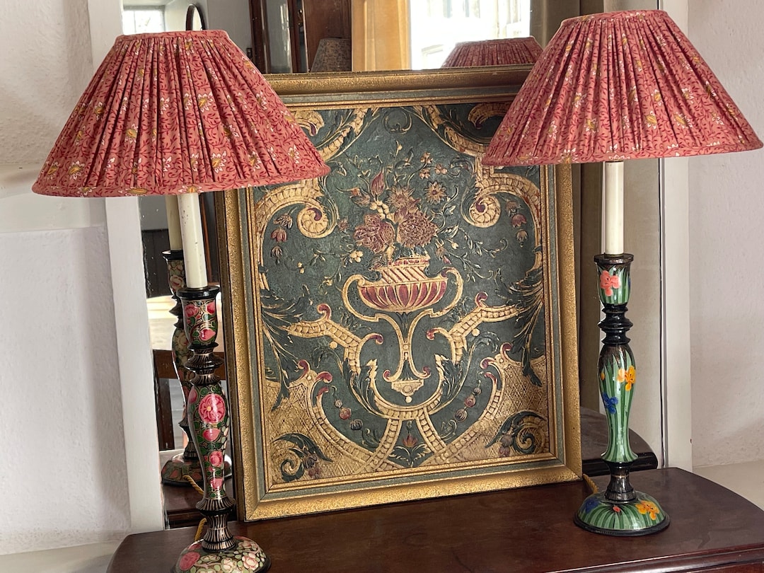 Antique Handpainted Art Deco Lamps Antique Table Lamps Interior Decor ...