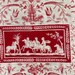 Antique Red and White Classic Toile Red and White Printed Textile ...