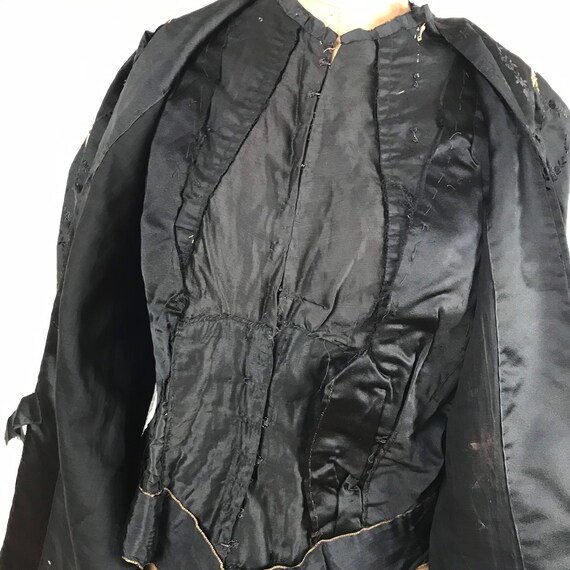 Victorian Silk Jacket - 18th Century Silk Brocade Tex… - Gem
