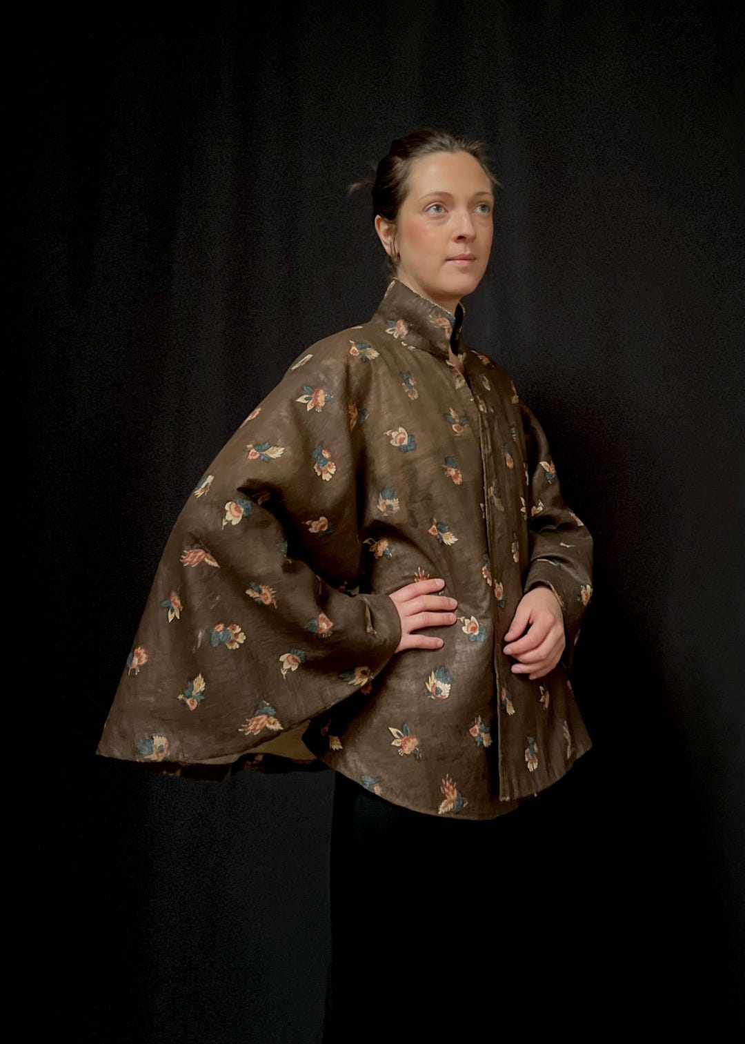 Antique Chintz Cape 18th Century Floral Block Print Cape Antique ...