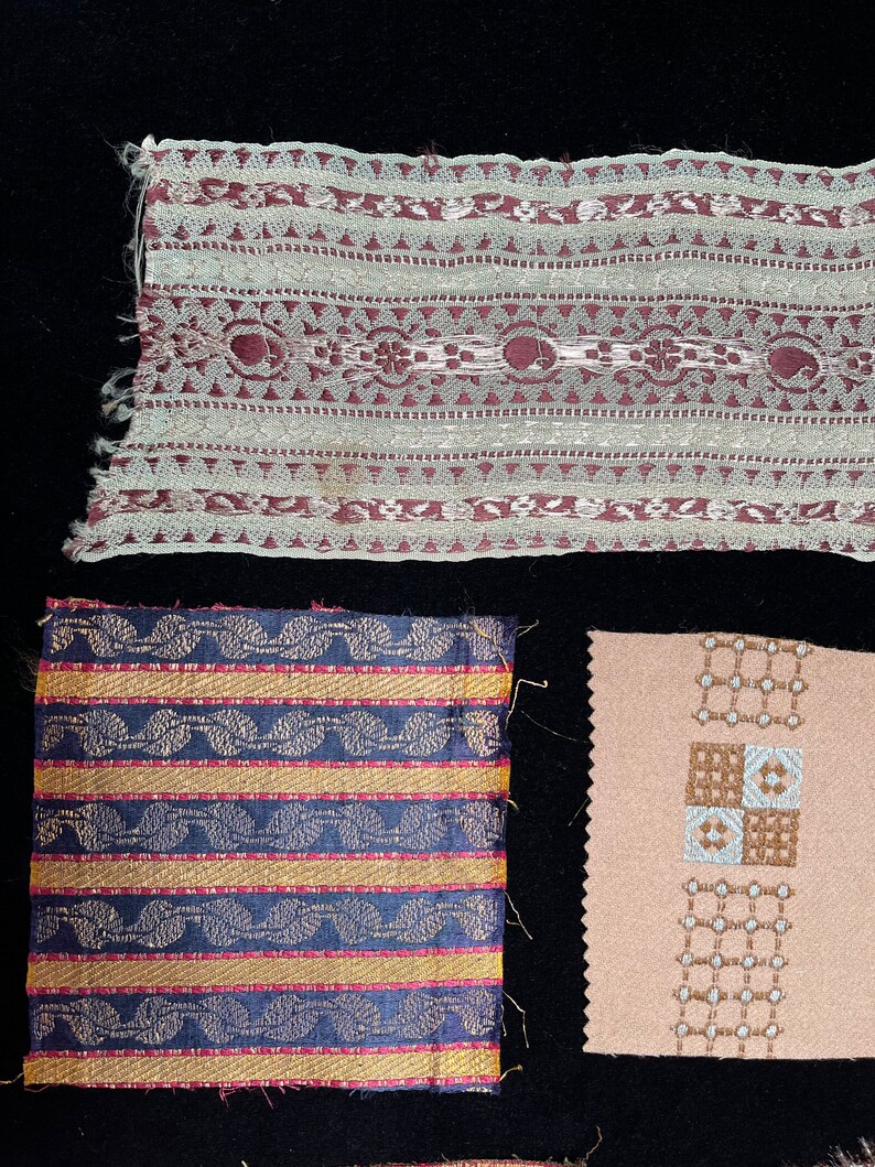 Antique Textile Fragments Patchwork Sewing Samples Craft Pack World ...