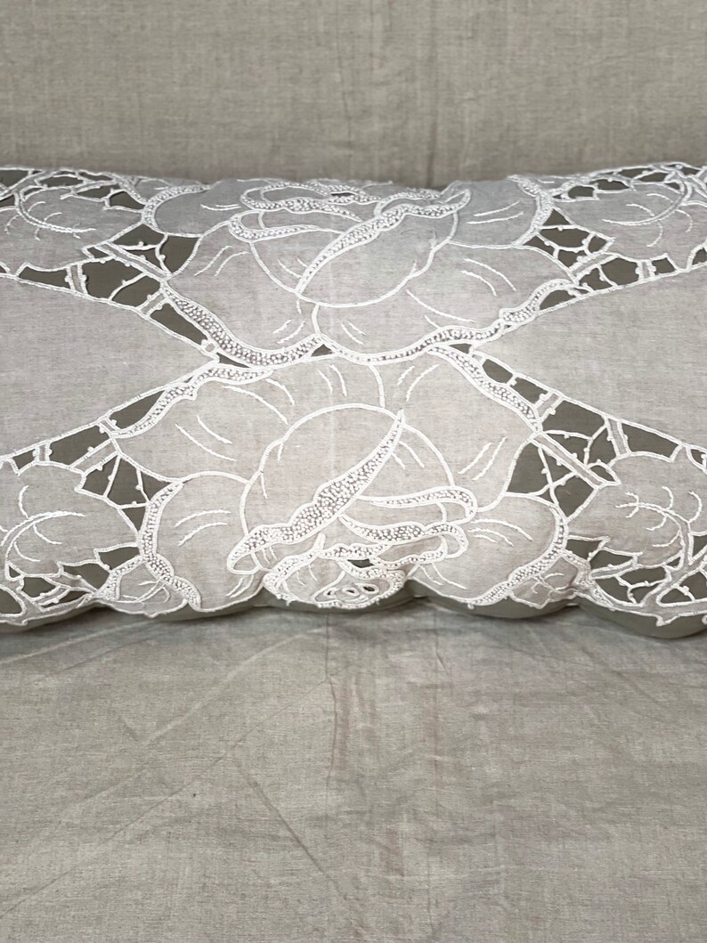 Bespoke Lace and Linen Cushion Antique Textile Cushion - Etsy