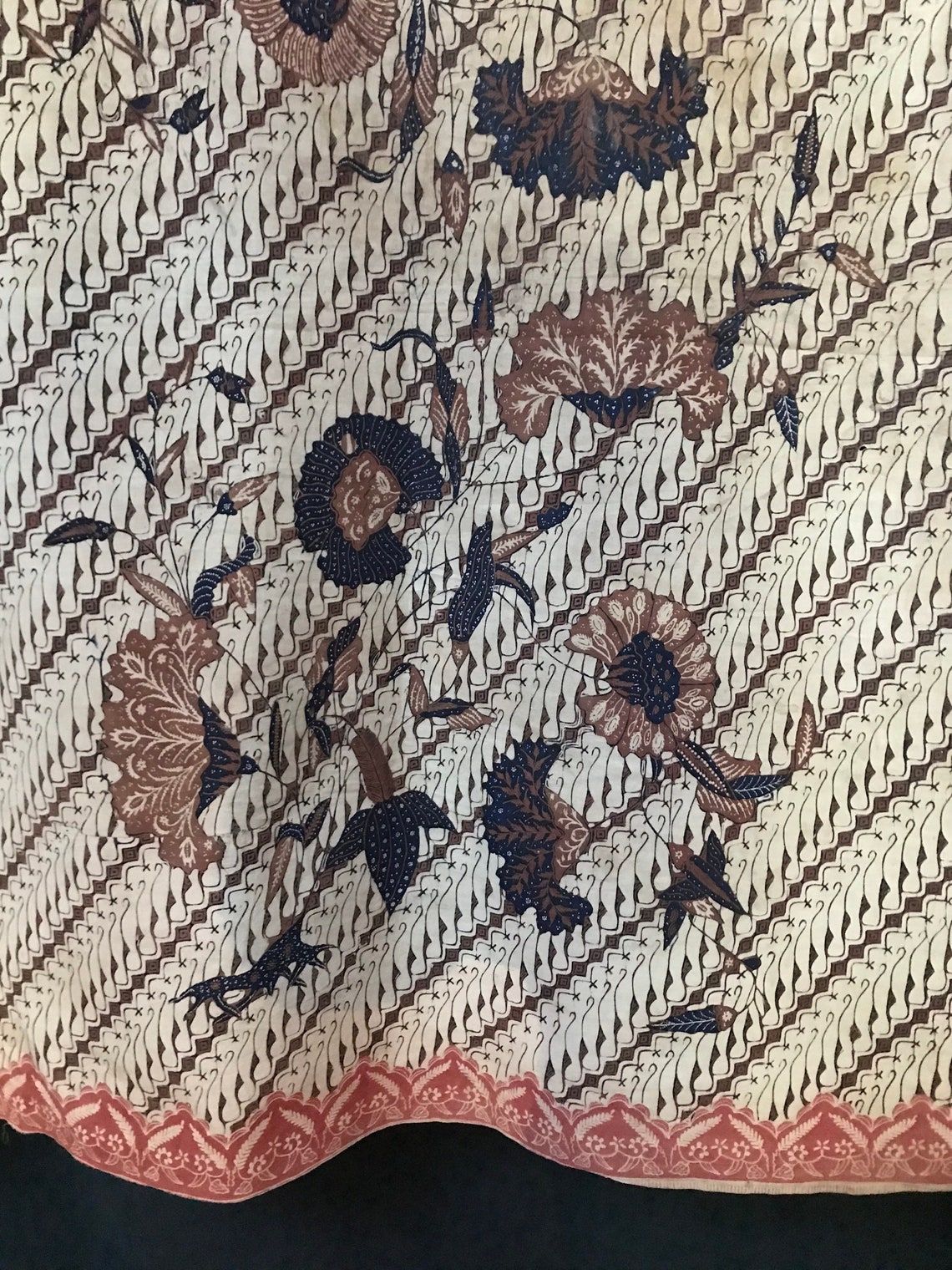 Indonesian Batik Cloth Skirt Sarong or Wall Hanging 19th Century Java ...