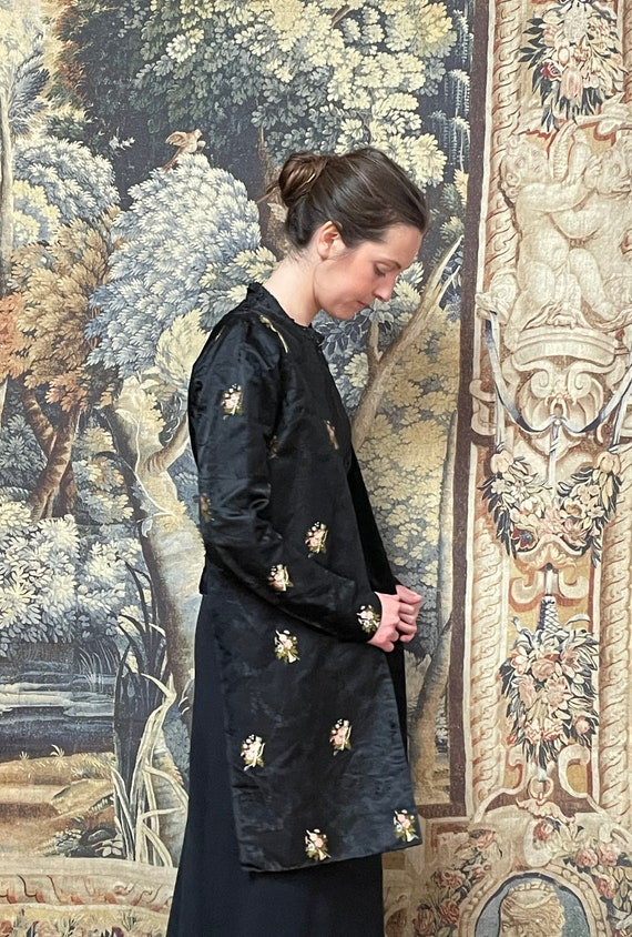 Victorian Silk Jacket 18th Century Silk Brocade Texti… - Gem