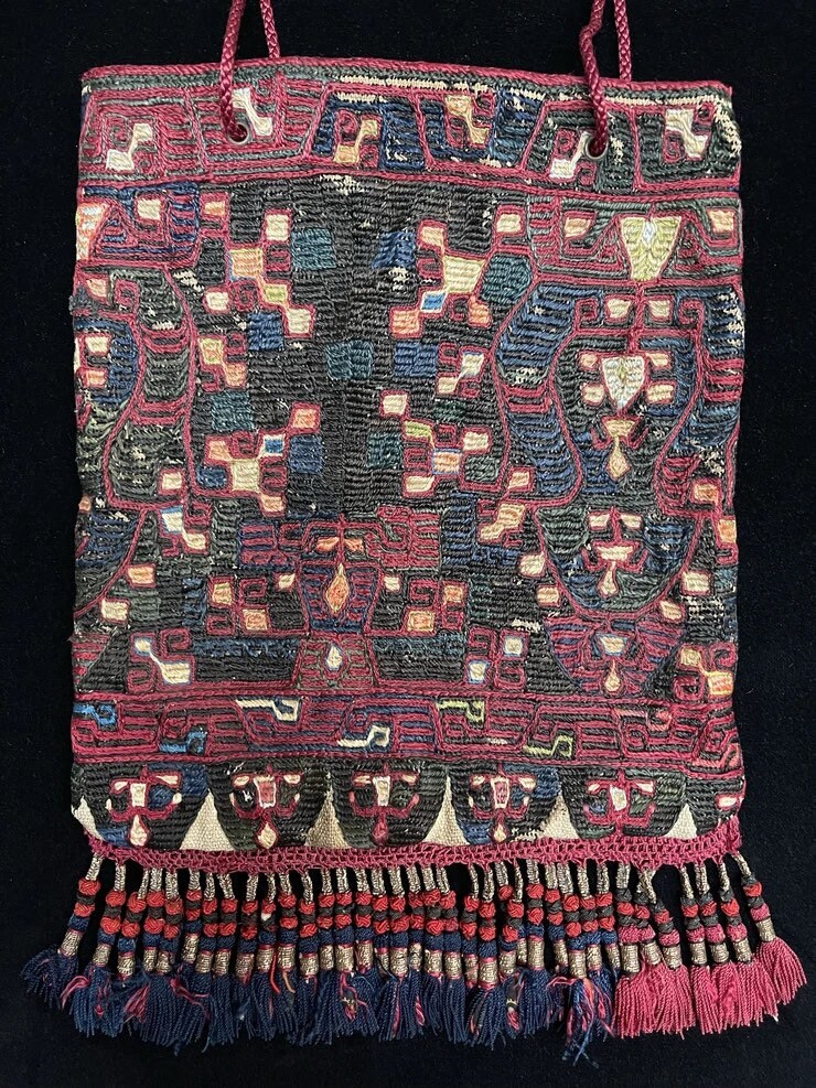 Antique Embroidered Bag Traditional Greek Embroidery Vintage ...