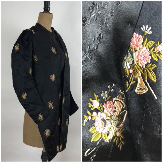 Victorian Silk Jacket 18th Century Silk Brocade Texti… - Gem