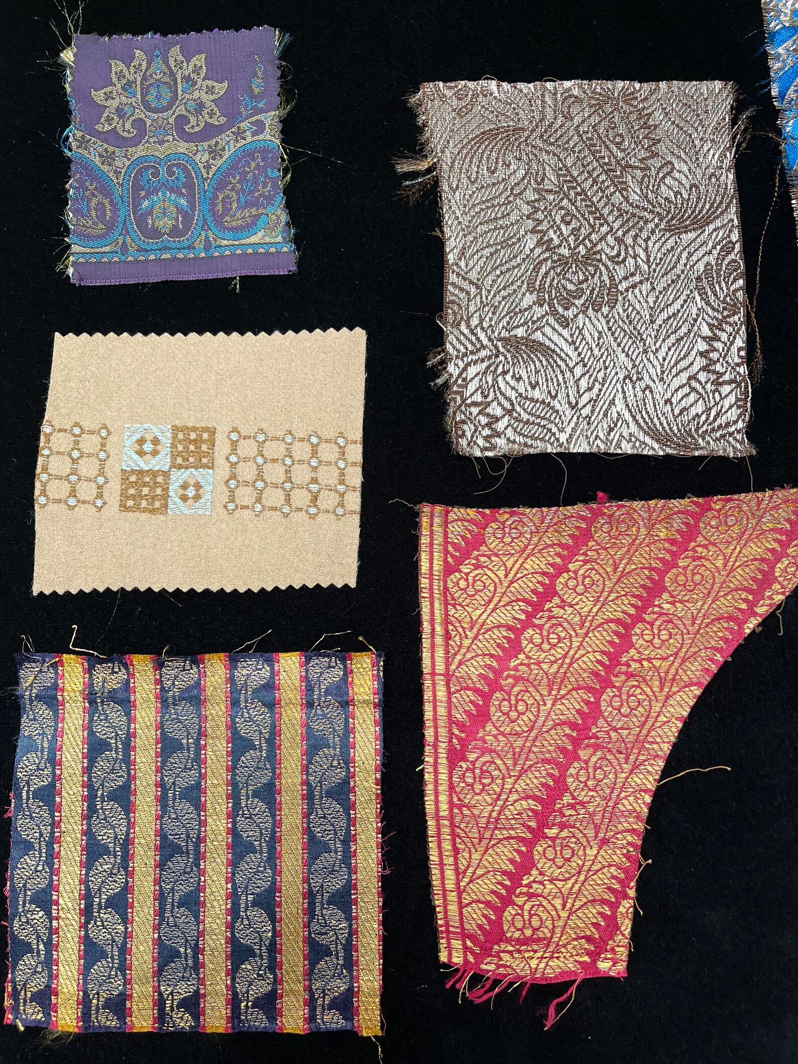 Antique Textile Fragments Patchwork Sewing Samples Craft Pack World ...