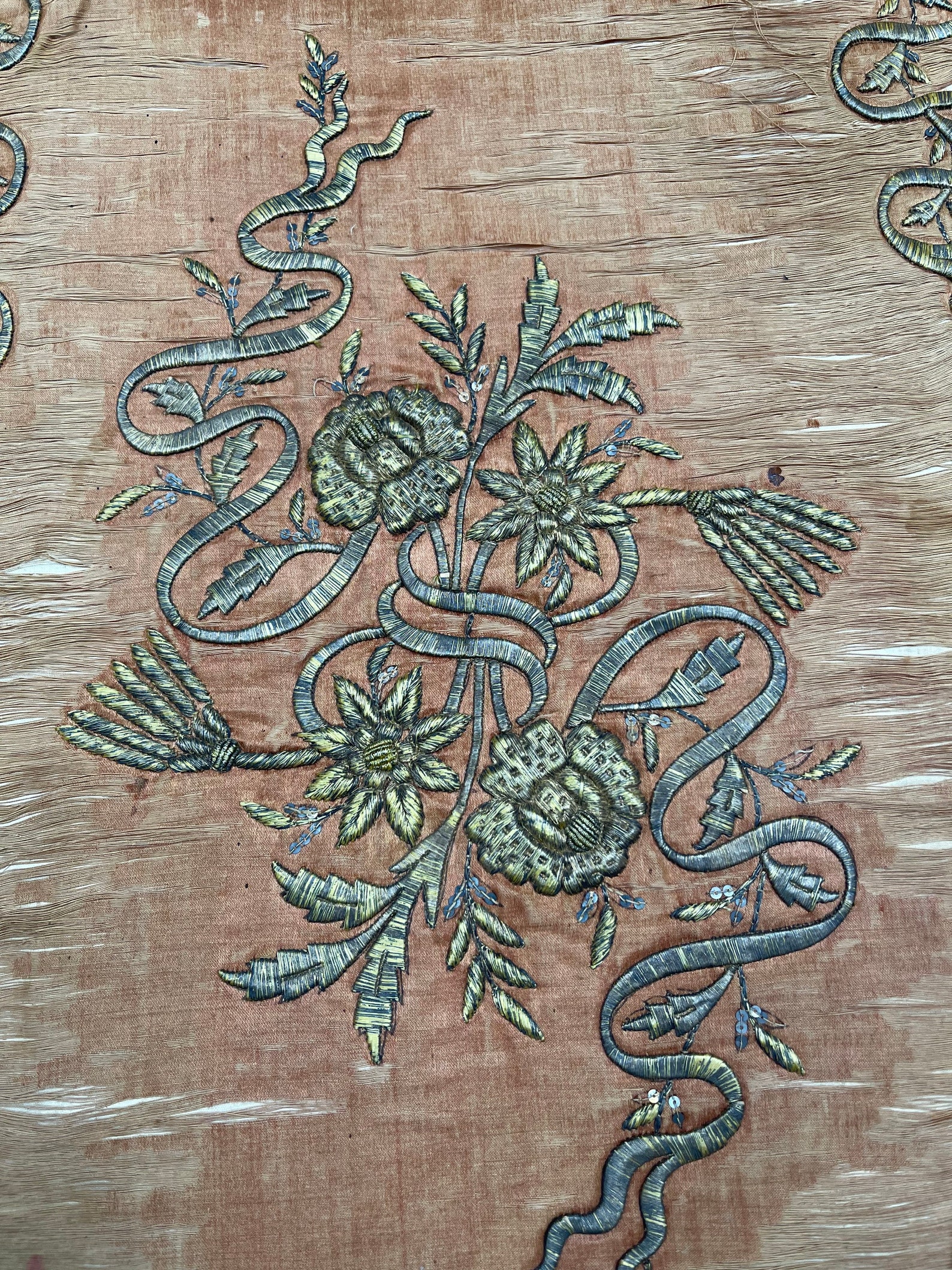 Antique Embroidered Panels Ottoman Period Pair Antique Embroidered ...