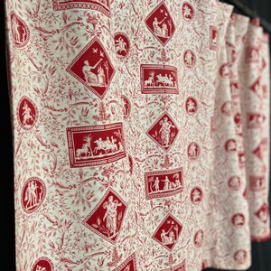 Antique Red and White Classic Toile Red and White Printed Textile ...