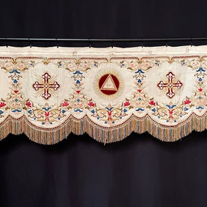 Decorative Antique Gold Embroidered Ecclesiastical Pelmet 19th Century ...