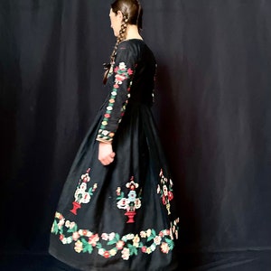 Antique Folk Costume Dress Hand Embroidered Dress Traditional Costume ...