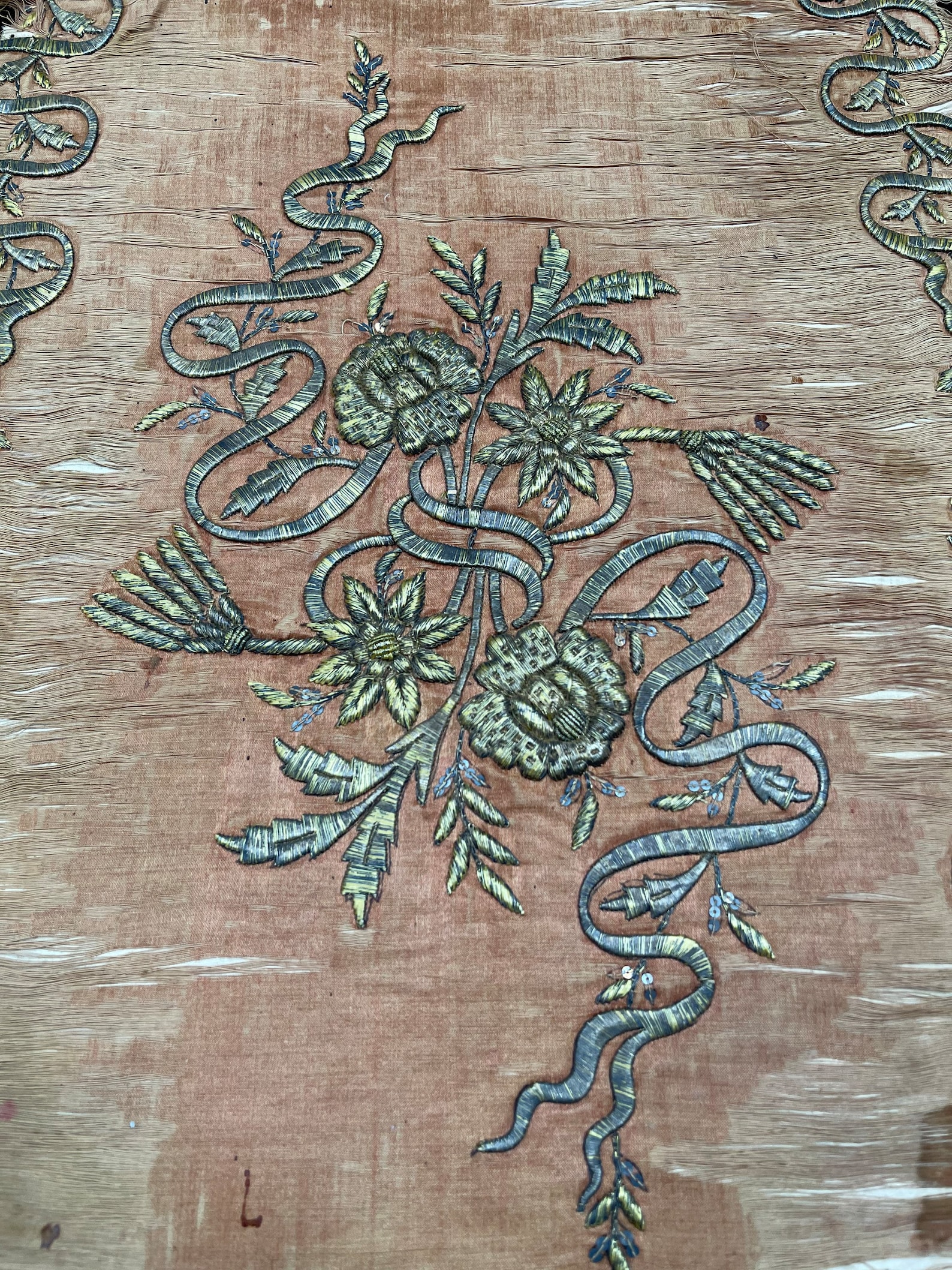 Antique Embroidered Panels Ottoman Period Pair Antique Embroidered ...