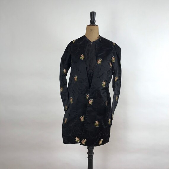 Victorian Silk Jacket - 18th Century Silk Brocade Tex… - Gem