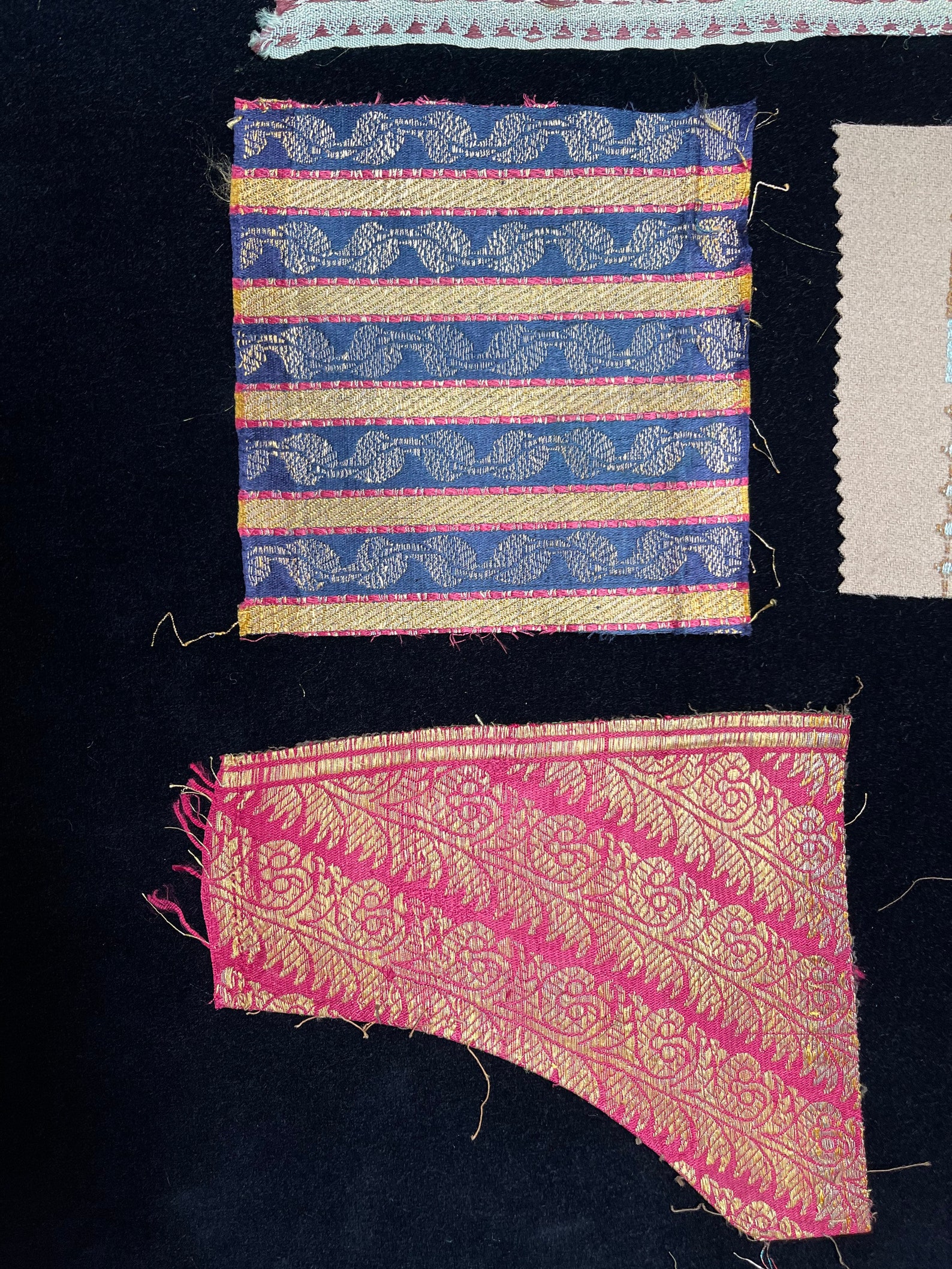 Antique Textile Fragments Patchwork Sewing Samples Craft Pack World ...