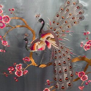 Antique Chinese Silk Embroidered Wall Hanging Silk Embroidered Panel ...