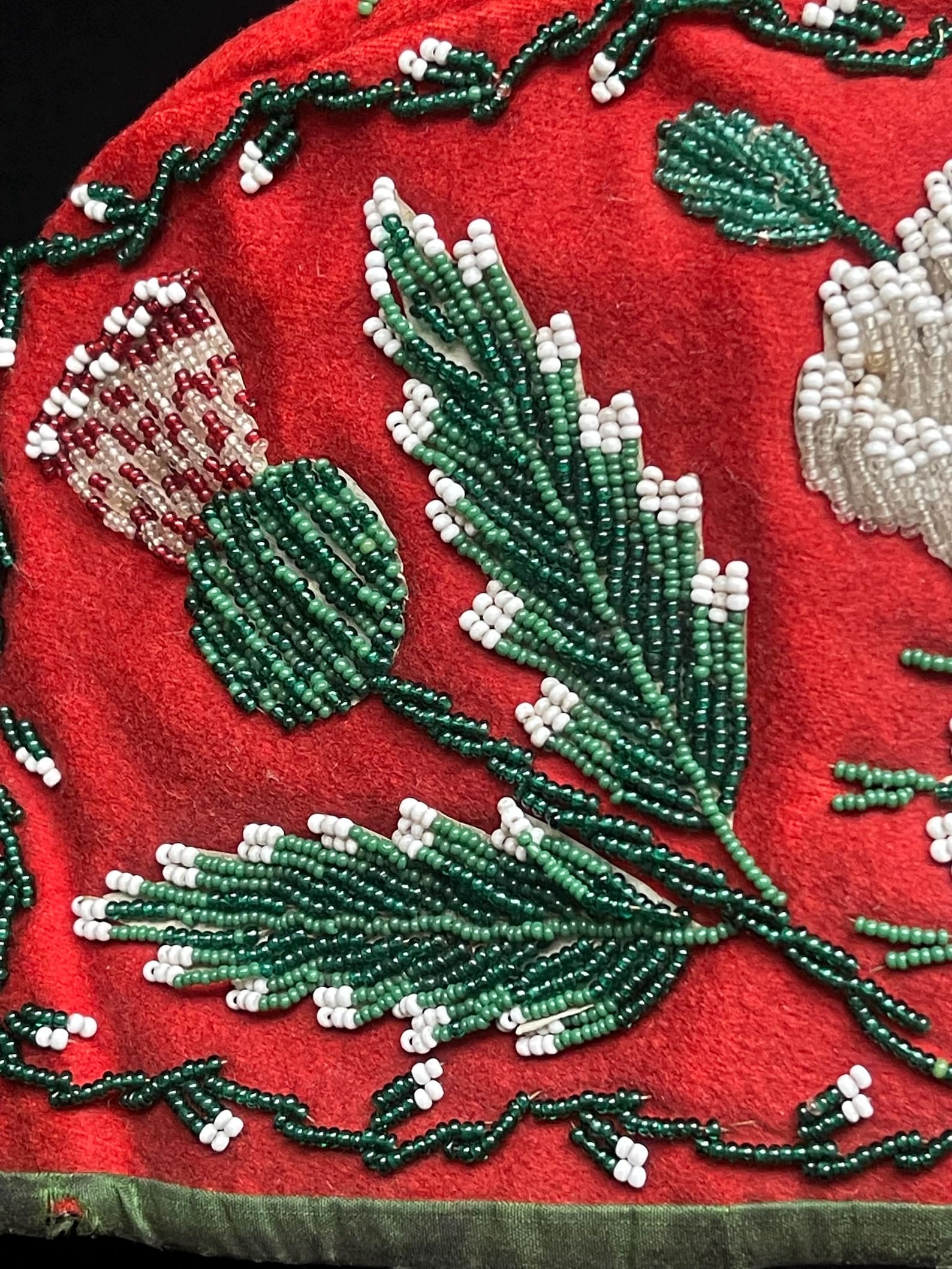 Glengarry Bonnet Hat Iraqoui Beaded Antique Collectable Home Decor ...
