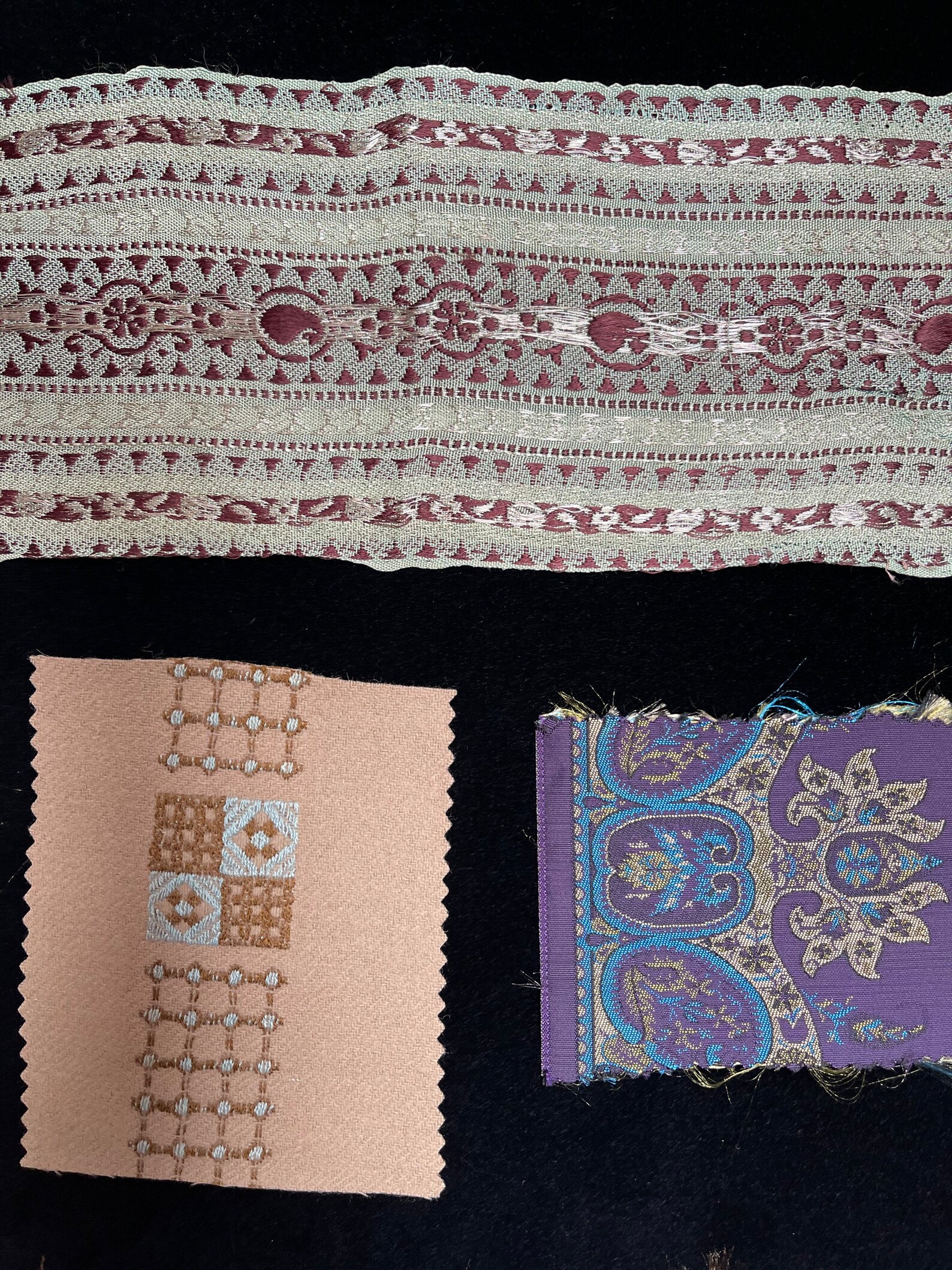 Antique Textile Fragments Patchwork Sewing Samples Craft Pack World ...