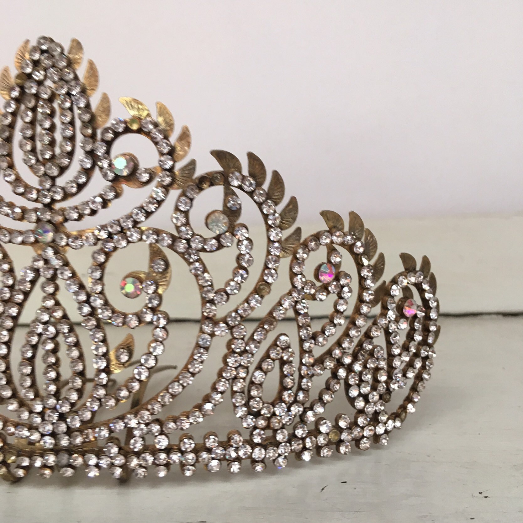 Vintage Diamanté Tiara Indonesian Ceremonial Headdress Wedding Tiara ...