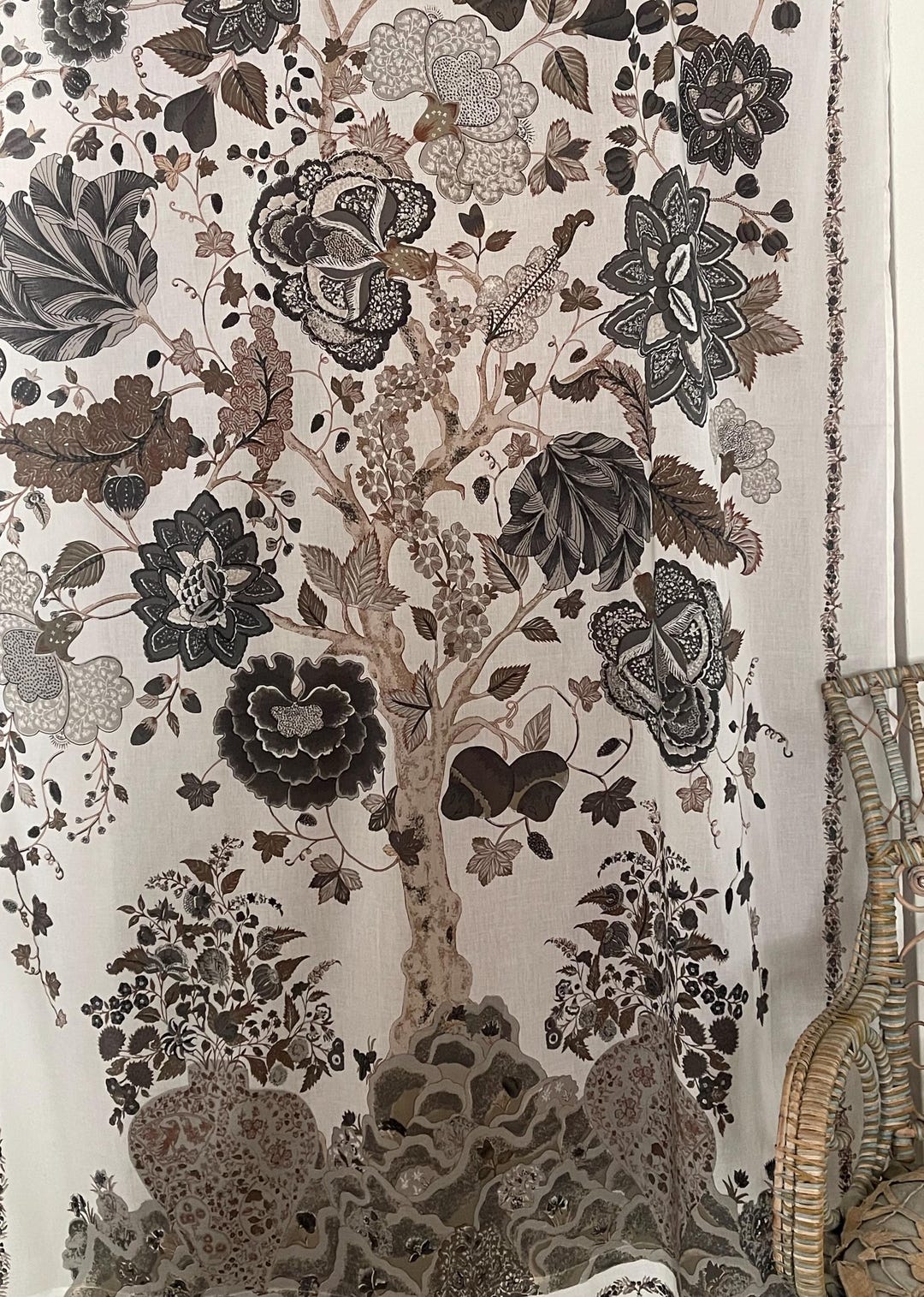 Fine Tree of Life Wallhanging Curtain Drapes Textile Home Decor ...