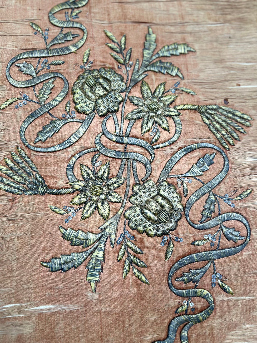 Antique Embroidered Panels Ottoman Period Pair Antique Embroidered ...