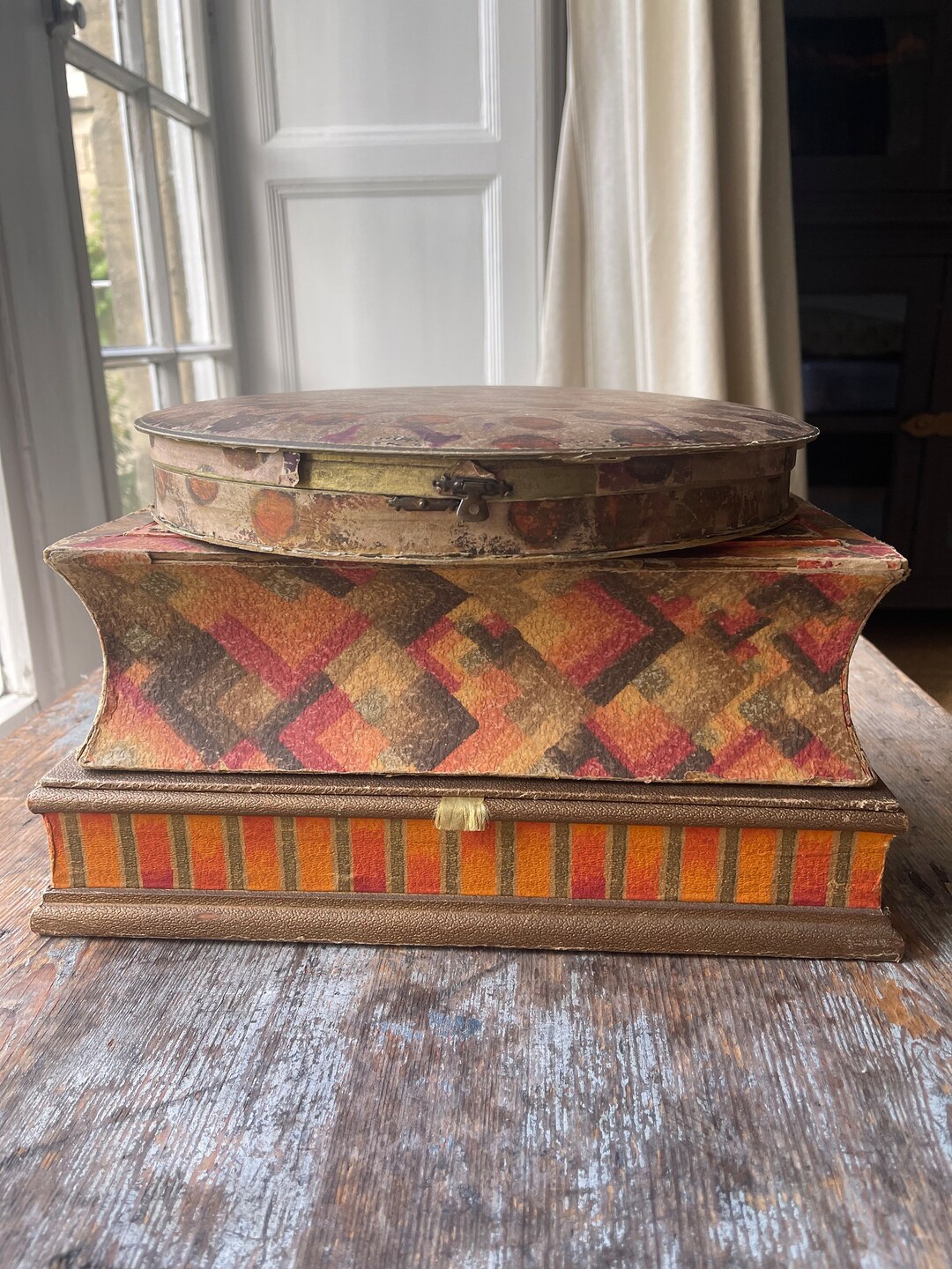 Three Antique Chocolate Boxes Vintage Hand Painted Boxes Vintage Home ...