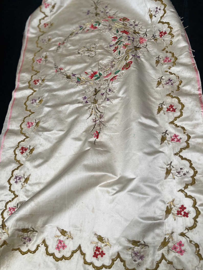 Antique Silk Embroidered Panels Traditional Ottoman Embroidery - Etsy