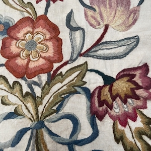 Arts and Crafts Embroidered Panel Hand Embroidered Collectable Interior ...