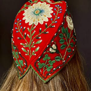 Glengarry Bonnet Hat Iraqoui Beaded Antique Collectable Home Decor ...