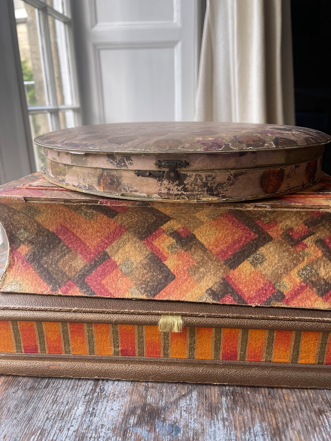 Three Antique Chocolate Boxes Vintage Hand Painted Boxes - Etsy