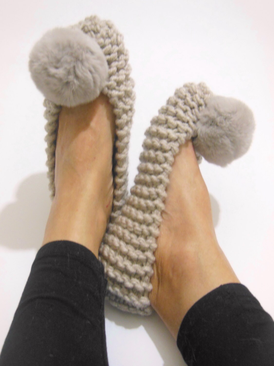 Beige Chunky Women's Slippers High Quality Soft FAUX Fur | Etsy