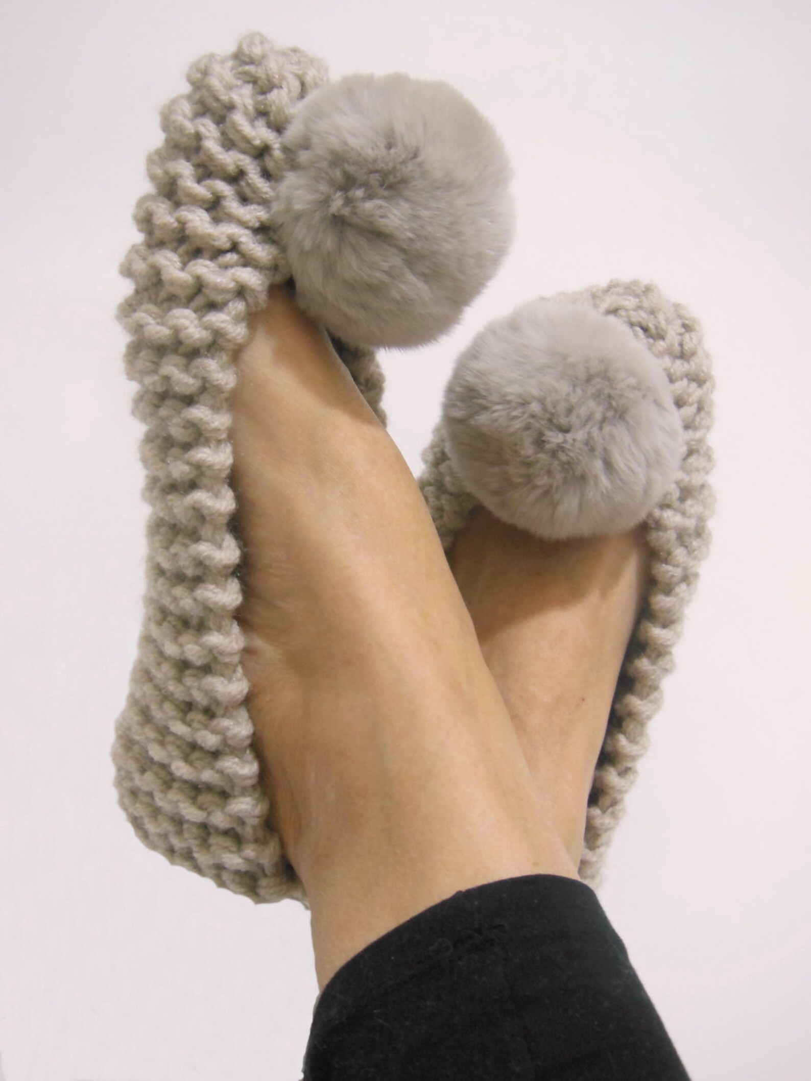 Beige Chunky Women's Slippers High Quality Soft FAUX Fur | Etsy