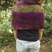 Crocheted Mobius Shawl in Greens and Purples - Etsy