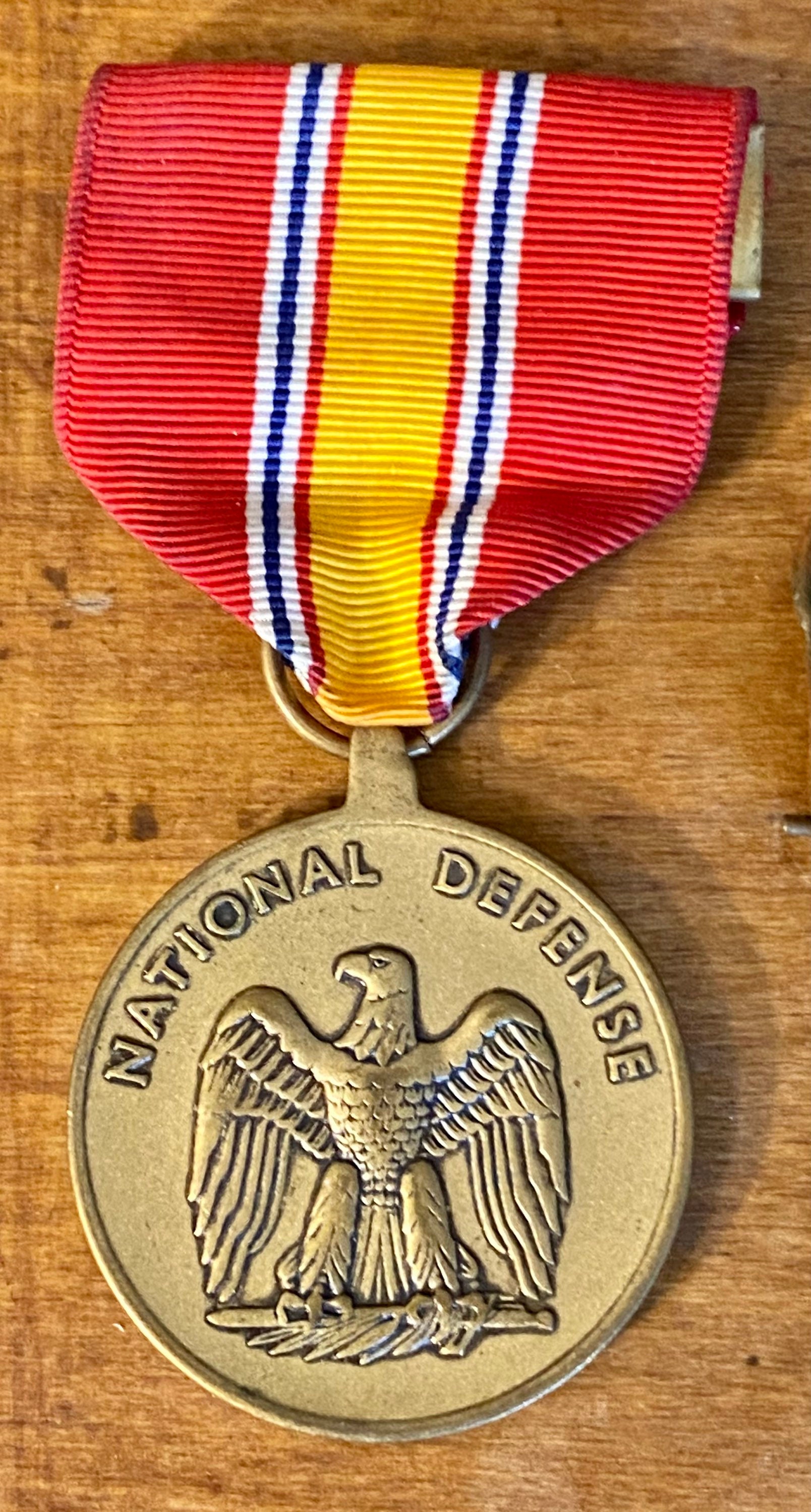 Vintage Military Medal Pin National Defense - Etsy