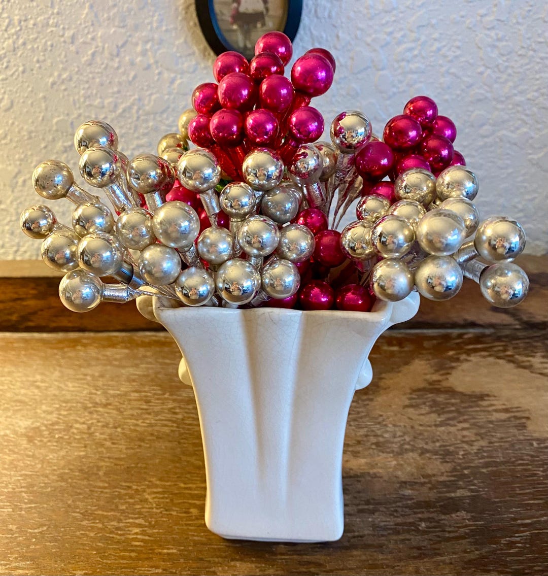 1 Grouping of Wired Mercury, Glass Balls With 11-12 Pieces. Antique ...