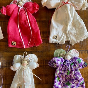 Angel Antique Handkerchief W/ Quilt Wings - Etsy