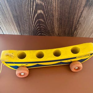 Vintage Antique Pull Toy 1950's Holgate Wooden Boat - Etsy