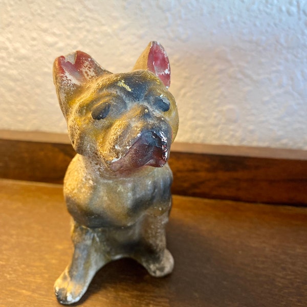 Bulldog Chalkware - Etsy