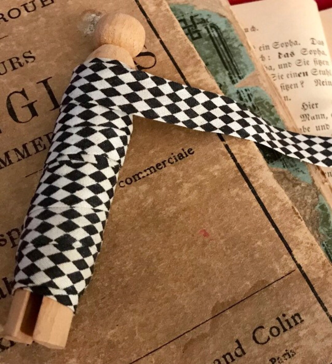 Vintage French Harlequin Seam Binding - Etsy