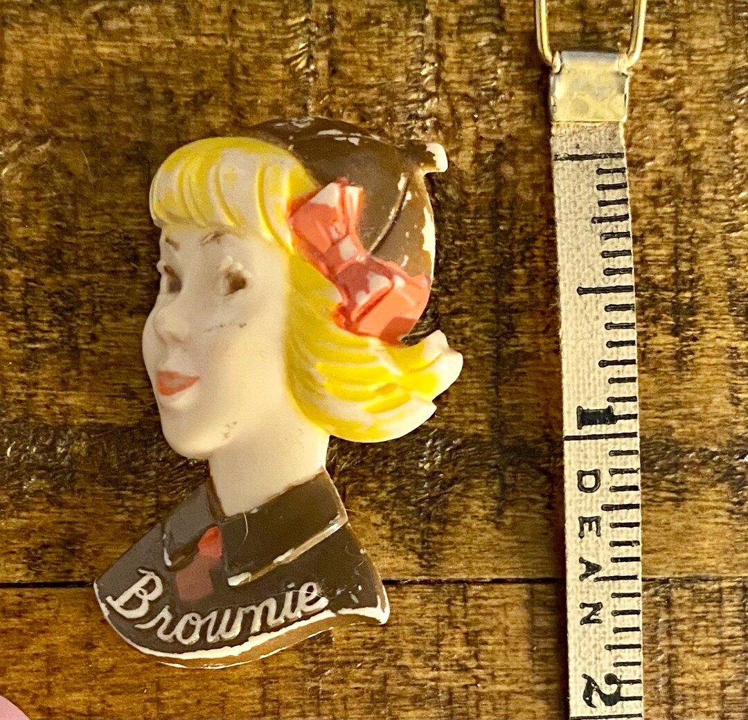 1950s Brownie Scout Pin - Etsy