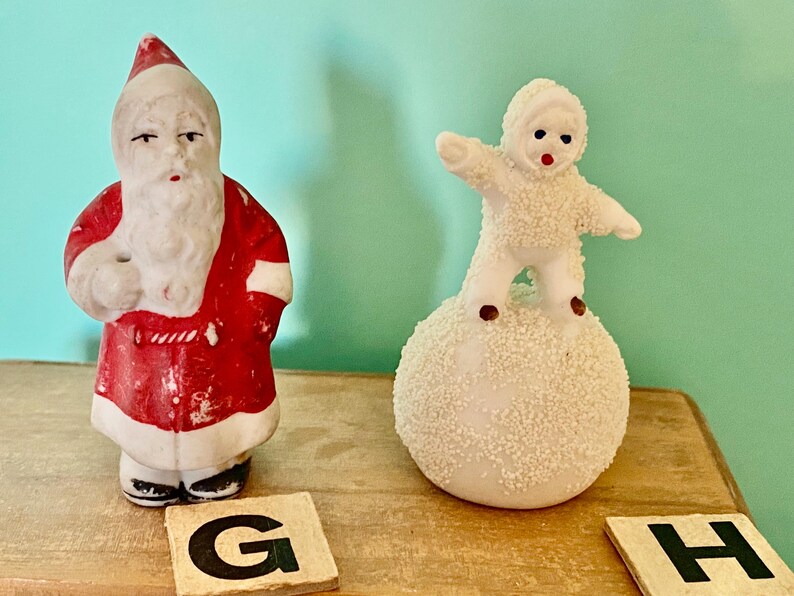 Vintage/antique Snow Babies, Santa, Polar Bear, Igloo Snowbaby ...