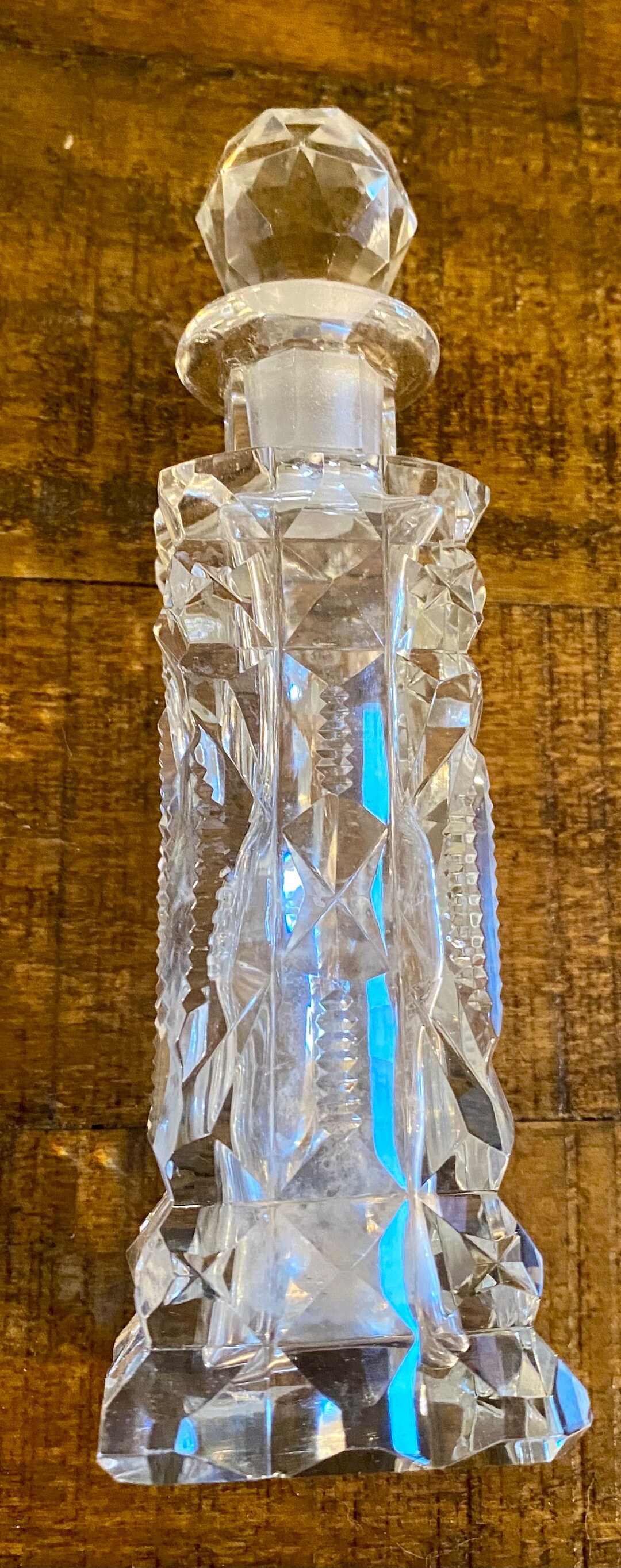 Beautiful, Heavy Glass Perfume Bottle - Etsy