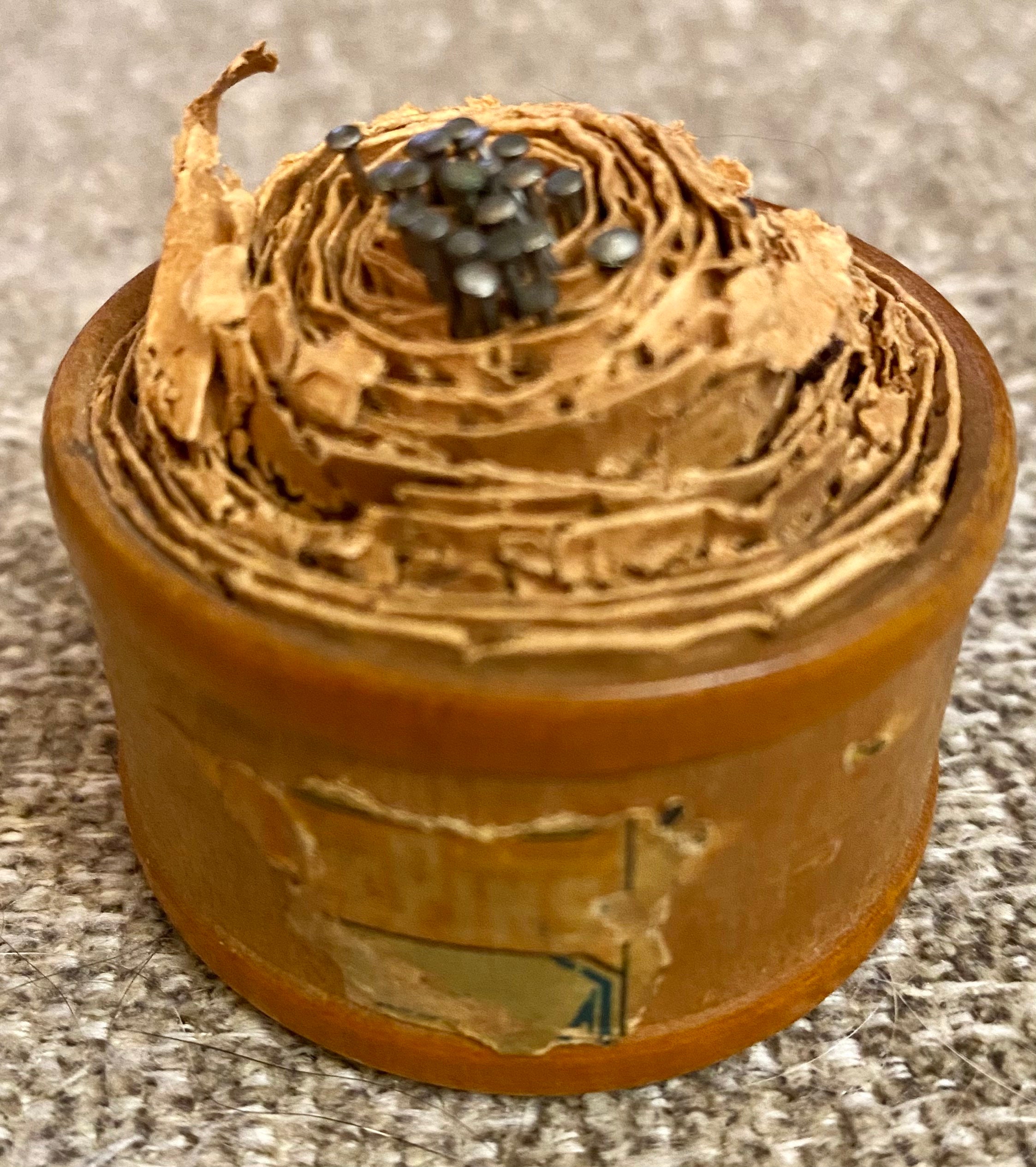 1900s Pyramid Pins Brass Straight Pin Wooden Holder - Etsy