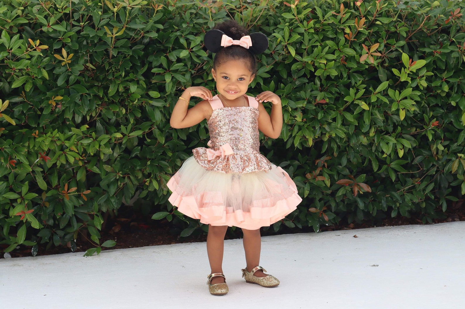 Luxury Rose Gold Minnie Mouse Dress - Etsy