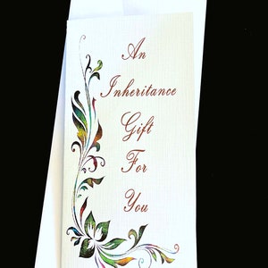 Inheritance Gift Card, Inheritance Gift Envelope, - Etsy Canada